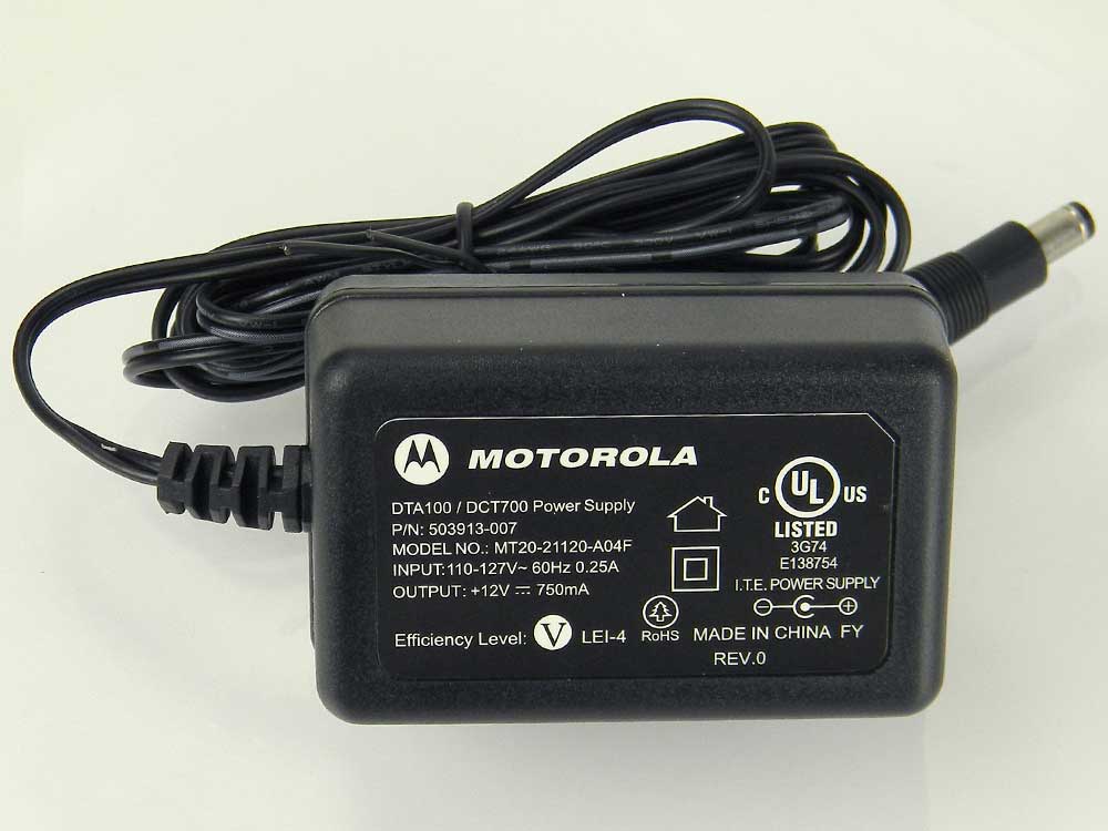 12 Volt DC Plug In Power Supply, 750mA, Switching