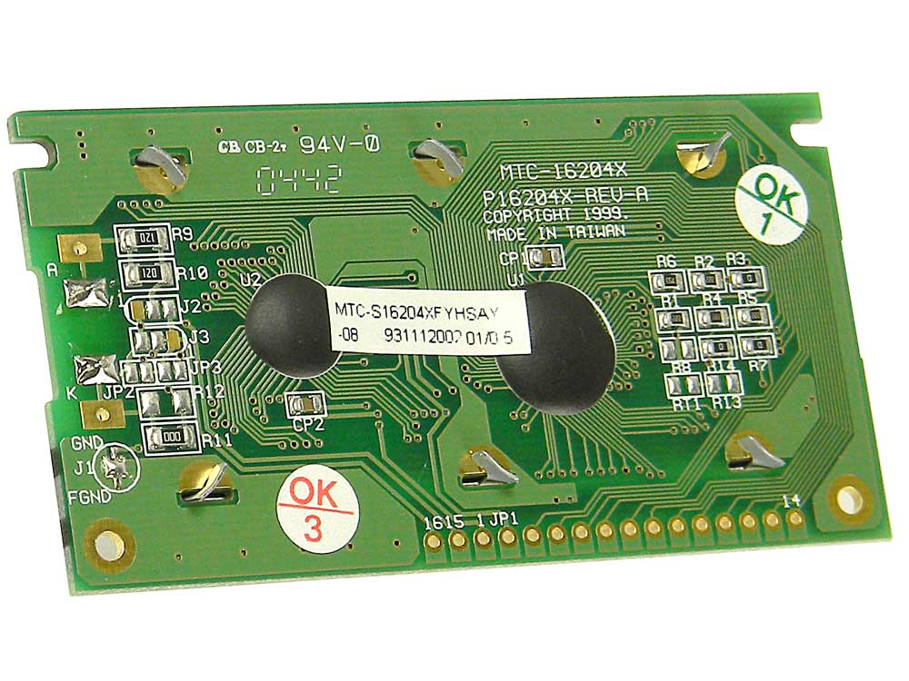 LCD Display, 2 Line X 16Char. LED Backlight