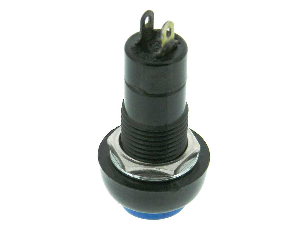 Momentary Push Button Switch, SPST-N.O. Blue