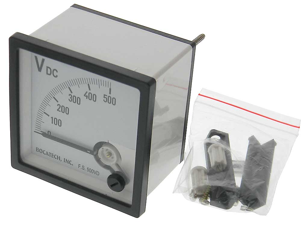 500Vdc Square DIN Switchboard Meter