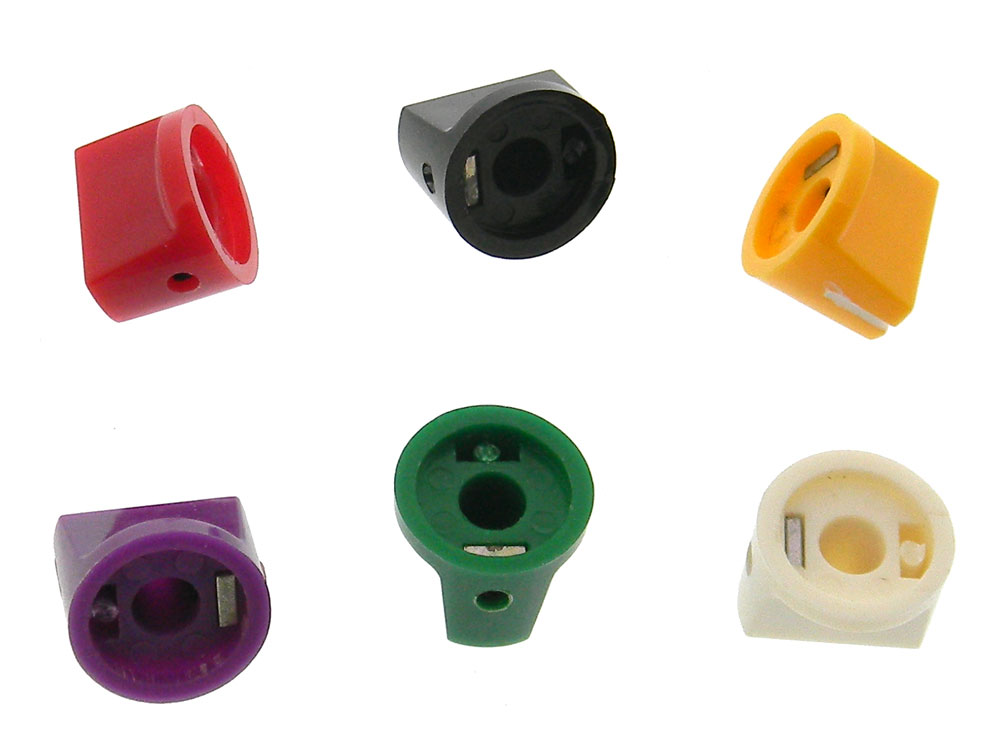 Pack of 6 - Pointer Control Knobs, 20mm for 1/4" Shaft