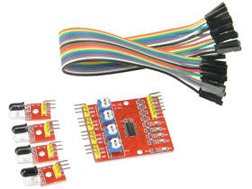 Tracking Module, 4 Channel, Raspberry Pi, Arduino Compatible